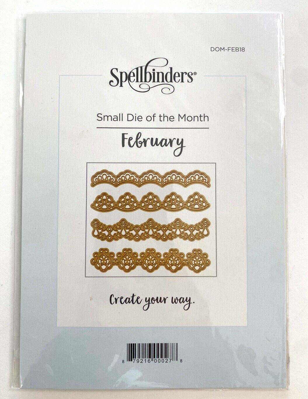 Spellbinders Borders Small Die Of The Month February DOM-FEB18 | eBay