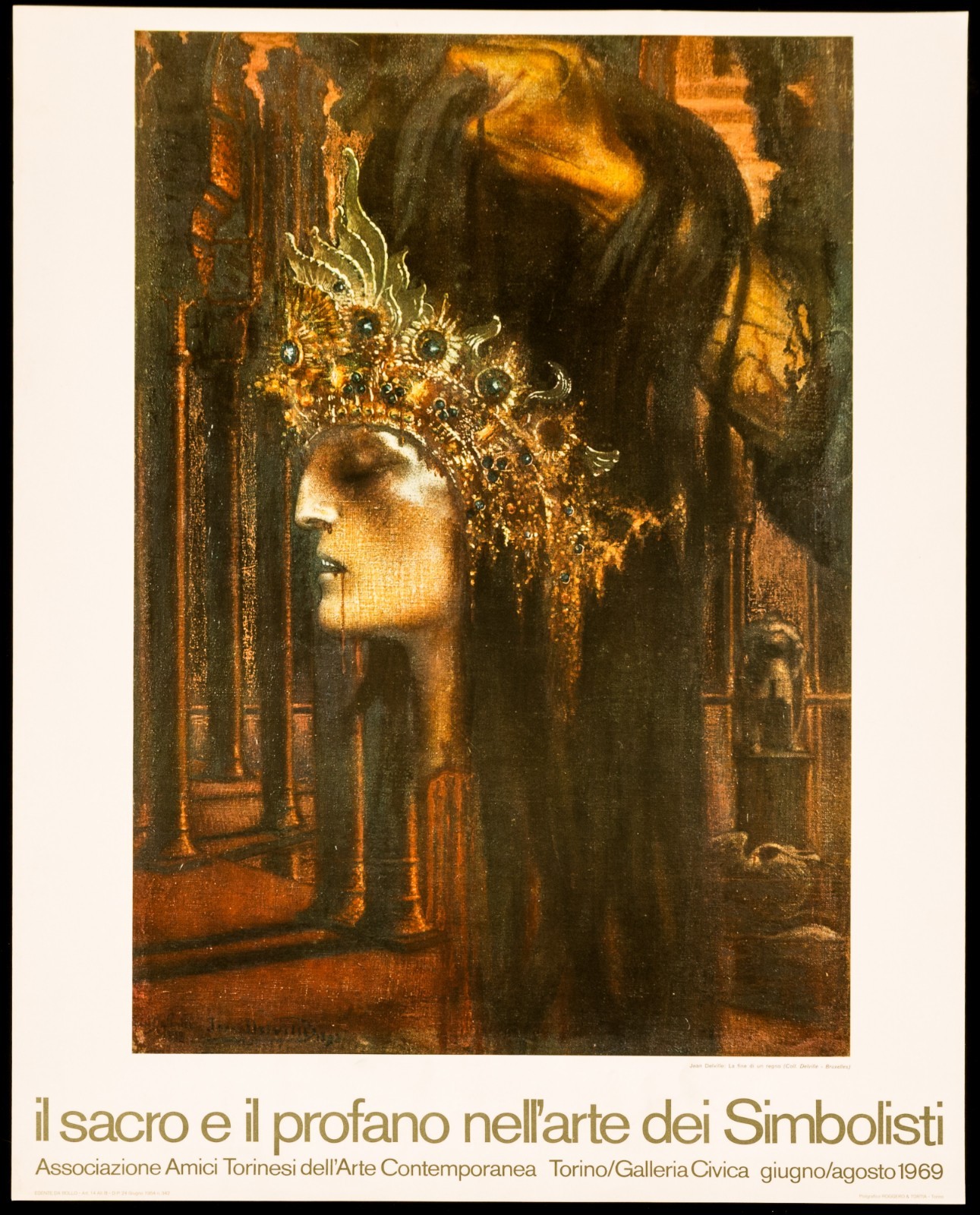 IL SACRO E IL PROFANO NELL'ARTE DEI SIMBOLISTI poster manifesto Torino ...