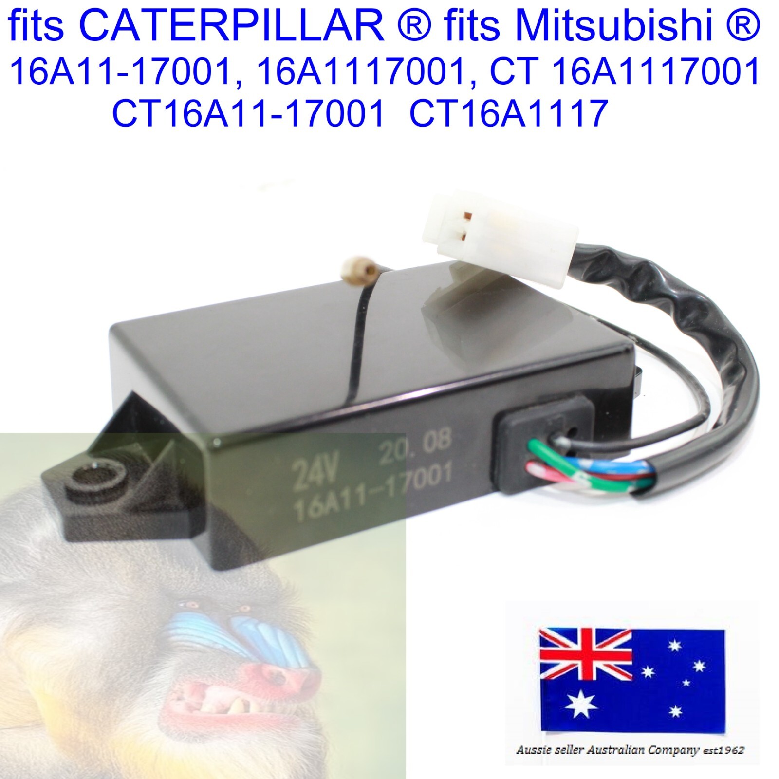 fits CAT Timer Relay Control Unit 16A11-17001 E307B 312 Mitsubishi ...