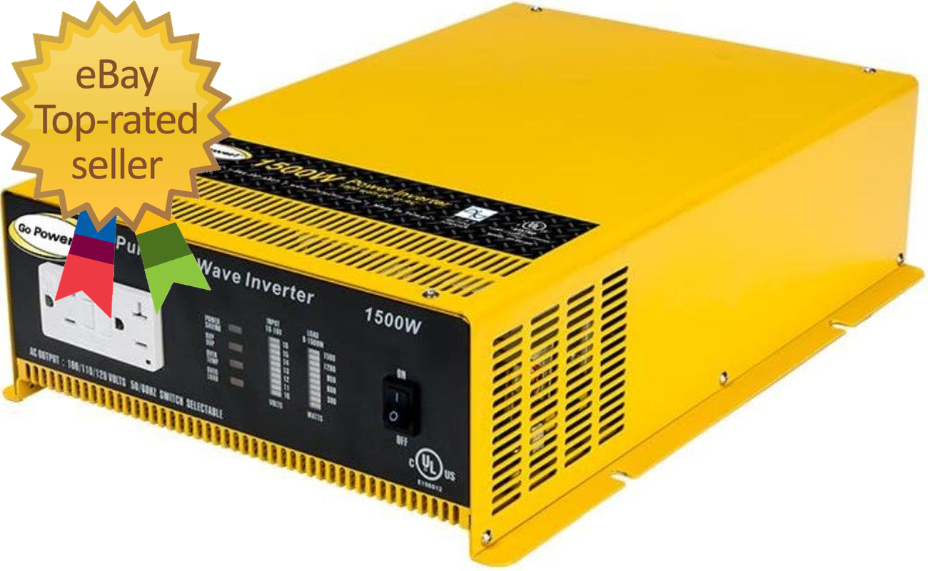 GP-SW1500-12 1500-Watt Pure Sine Wave Inverter Yellow easy to use and ...