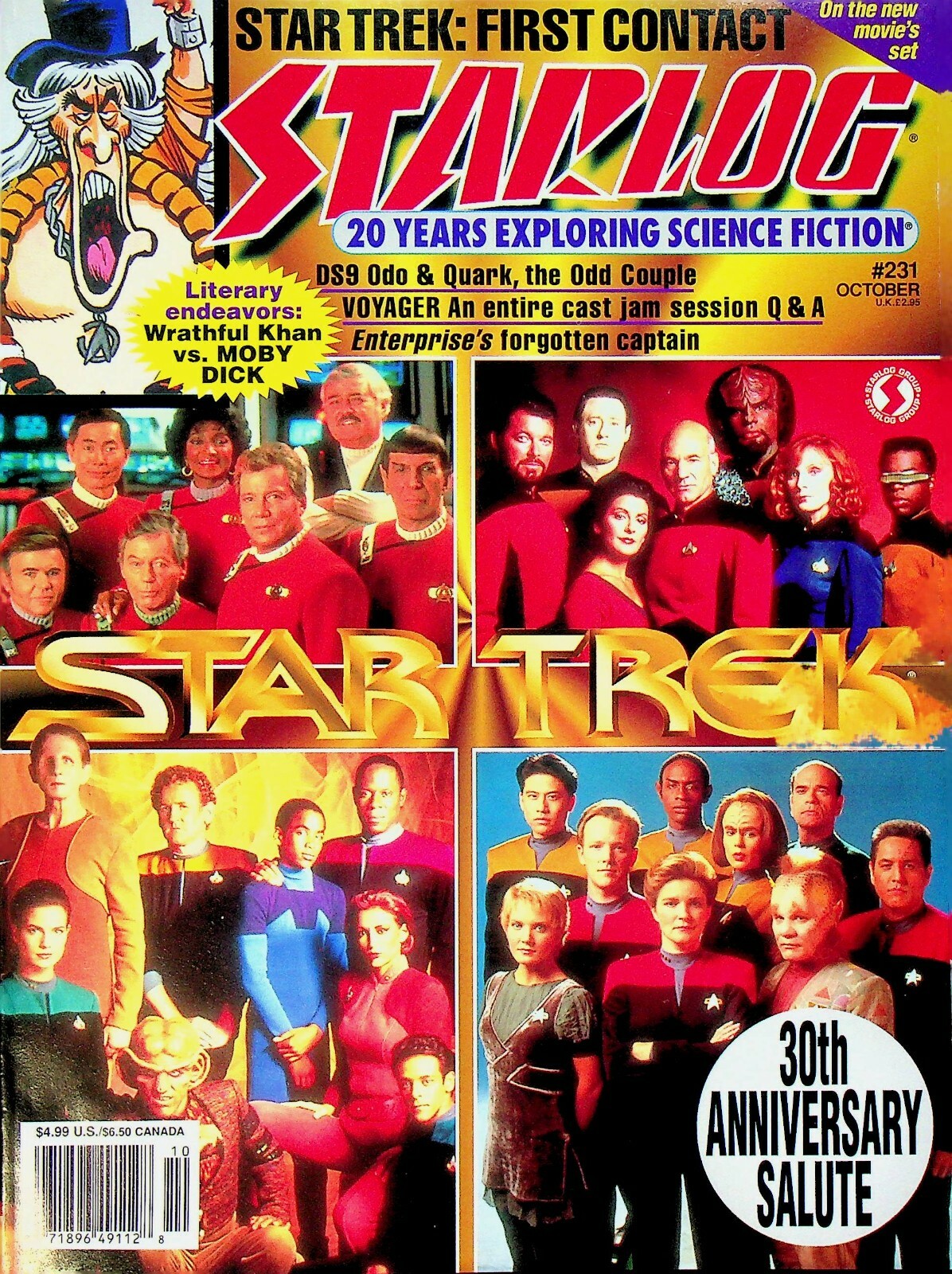 Vtg Starlog Magazine Oct #231 20 Years Exploring Science Fiction m1881 ...