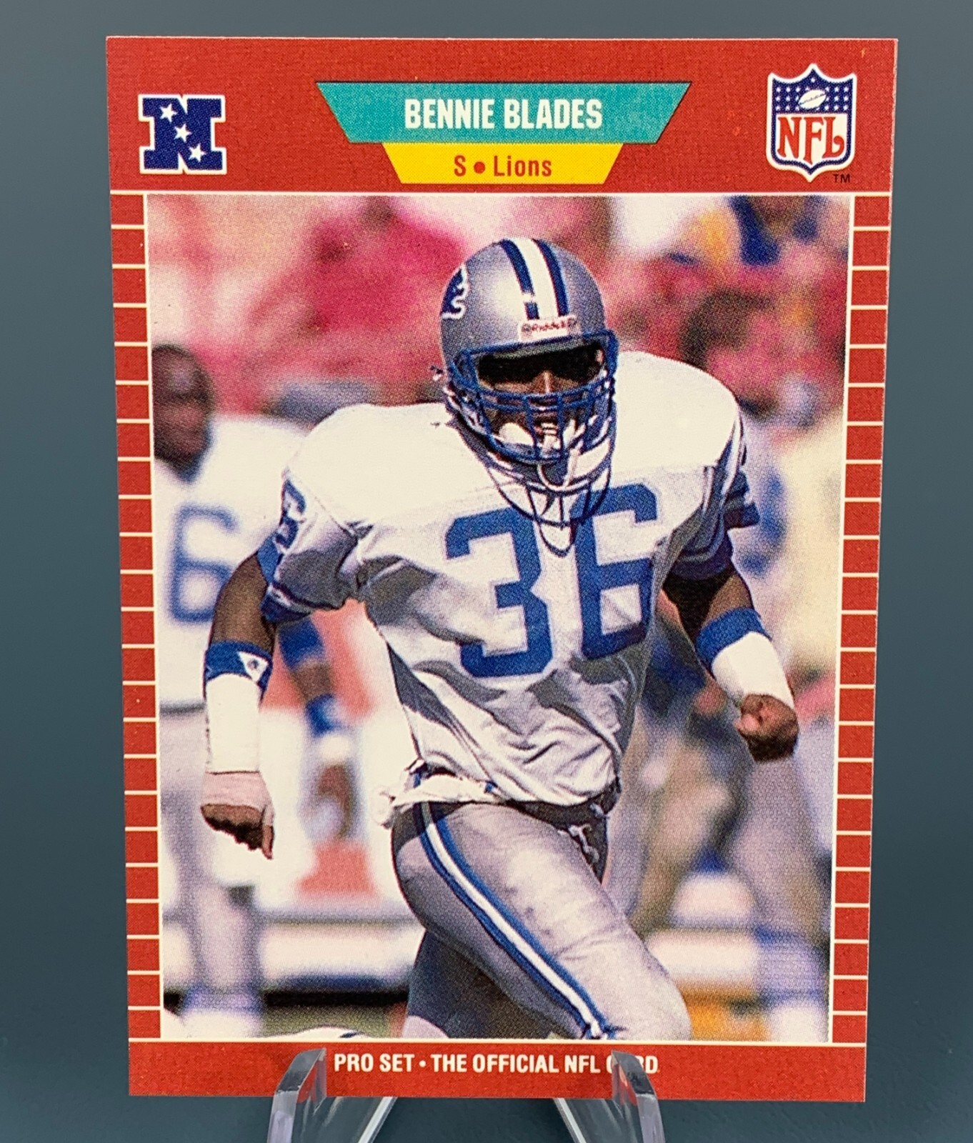 1989 NFL Pro Set Bennie Blades Card #117 Detroit Lions Football ...