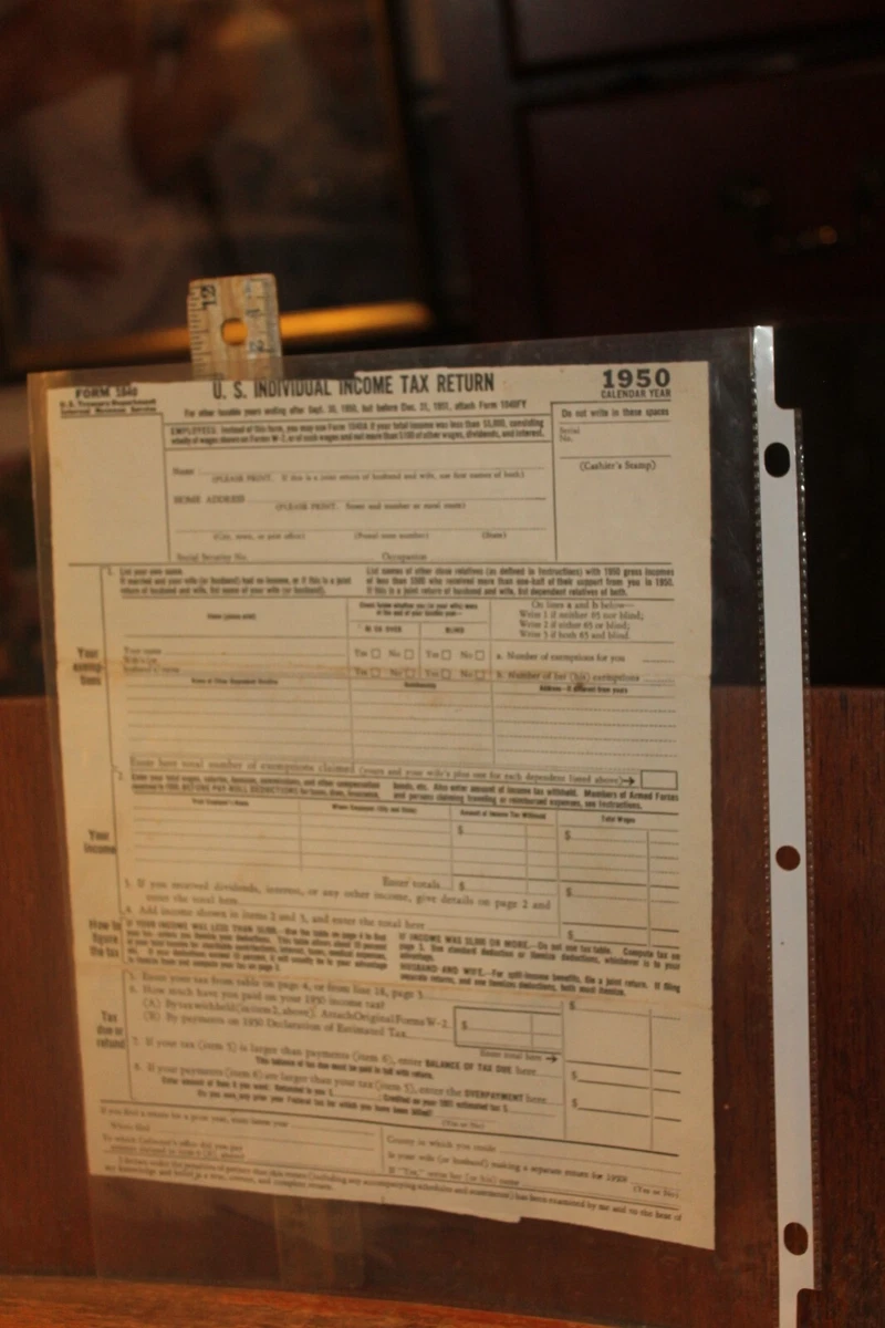 Individual Income Tax Return Form