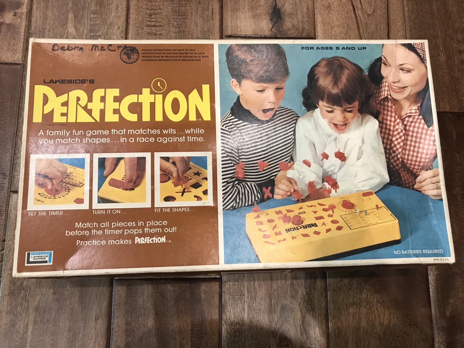 Vintage 1973 Perfection Board Game Lakeside Works Original Owner Smoke ...