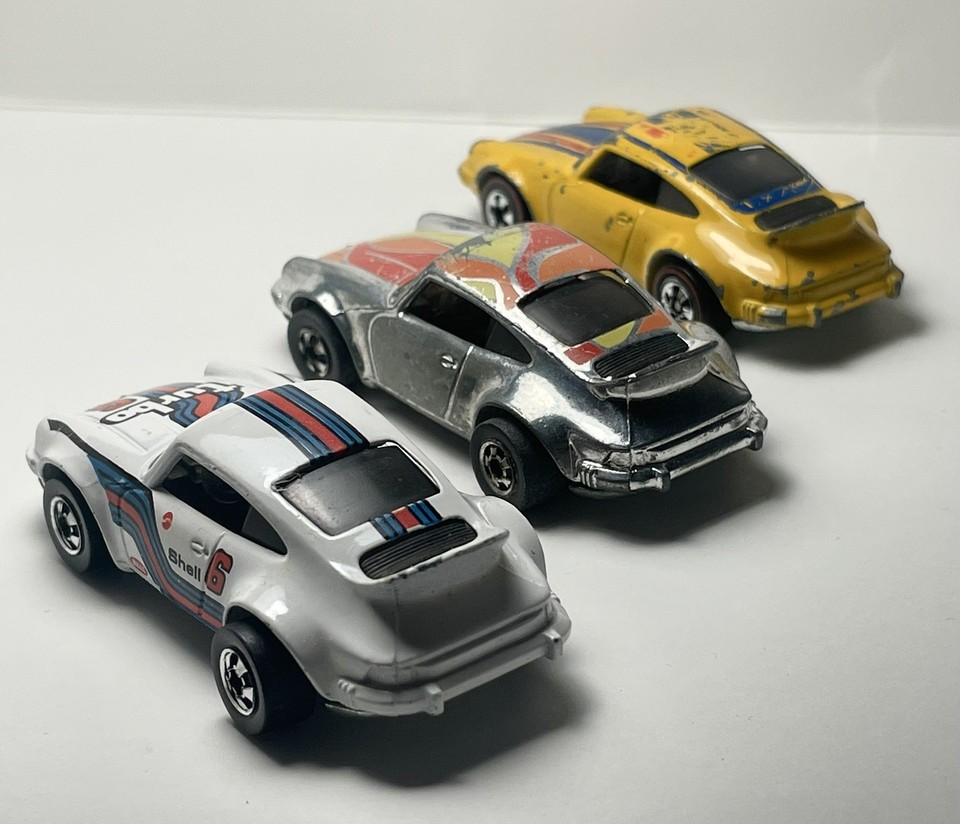 Vintage Hot Wheels RL /BW 1974 Porsche 911 Flying Colors Super Chrome ...