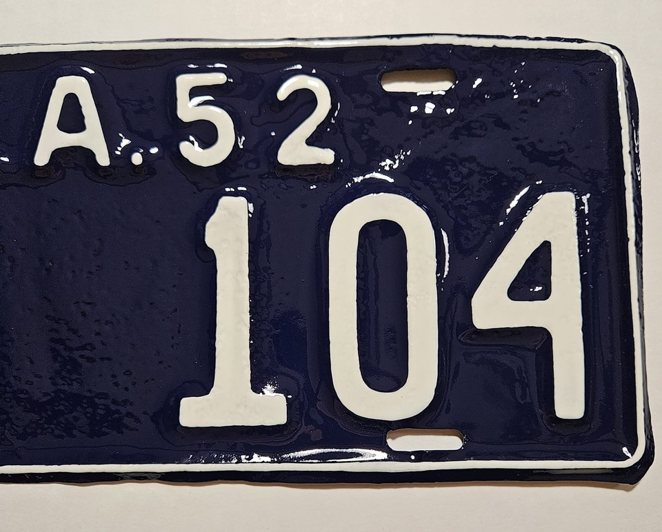 1952 Alabama Trailer License Plate Tag 52 | eBay