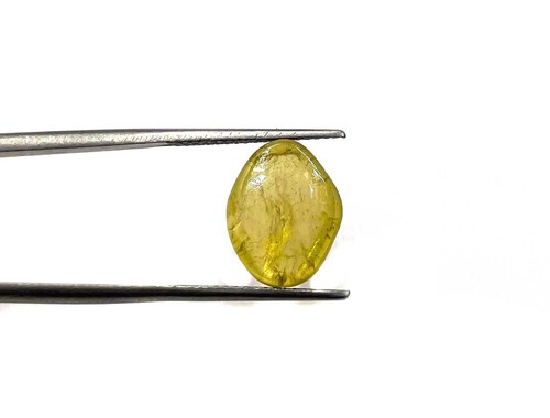 Natural Yellow Tourmaline Slice Loose Gemstone 9.50 12 MM 4 CT | eBay