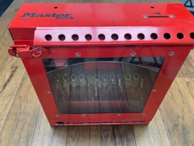 Master Lock S3500 Lock Out Tag Out Permit Control Station W/Group Box ...