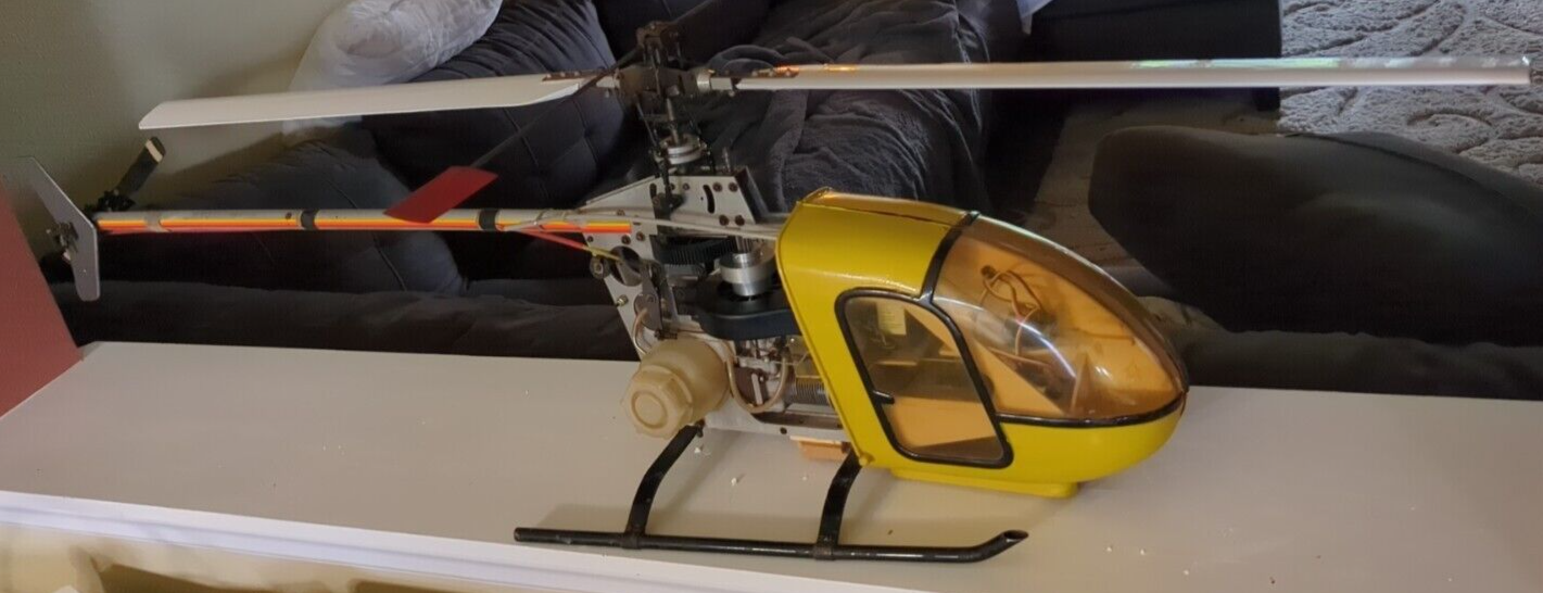 Vintage Schluter Heli Boy Gas RC Helicopter With Webra 61 Engine | eBay