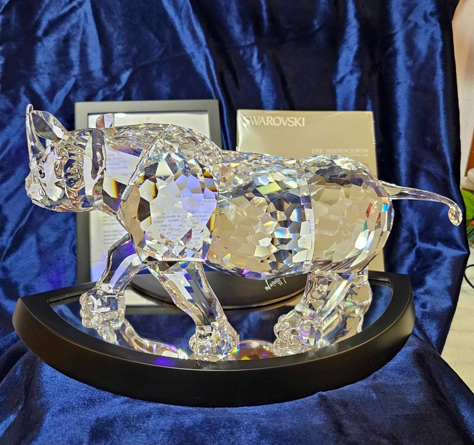 Swarovski Limited Edition 2008 Large "RHINOCEROS" 945461 Crystal ...