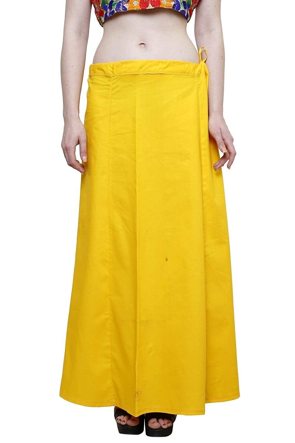 Underskirt Women Cotton Saree Solid petticoat Inskirt Skirt Sari Summer ...