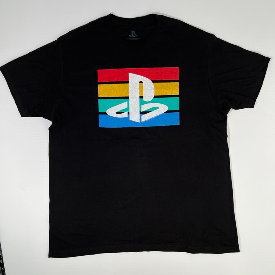 Sony Shirt Mens XL Playstation Logo Black Short Sleeve Crew Neck ...