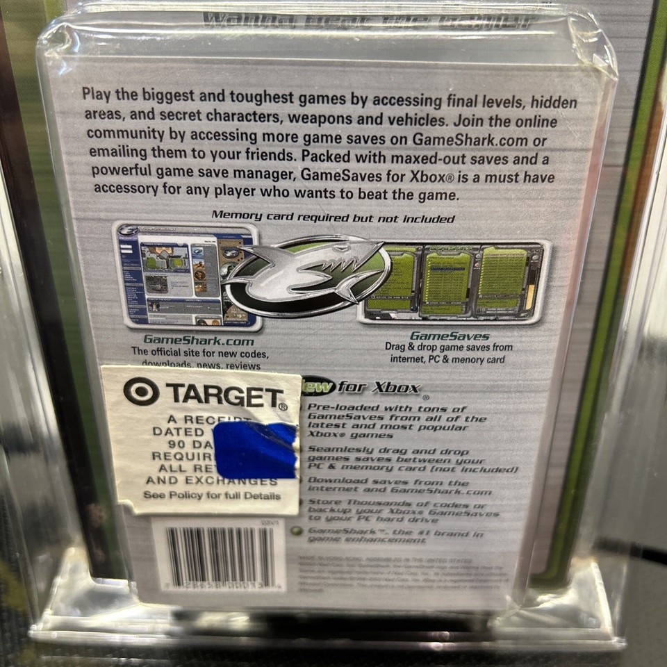 GameShark GameSaves Brand New Sealed for (Original Xbox) Cheat Code ...