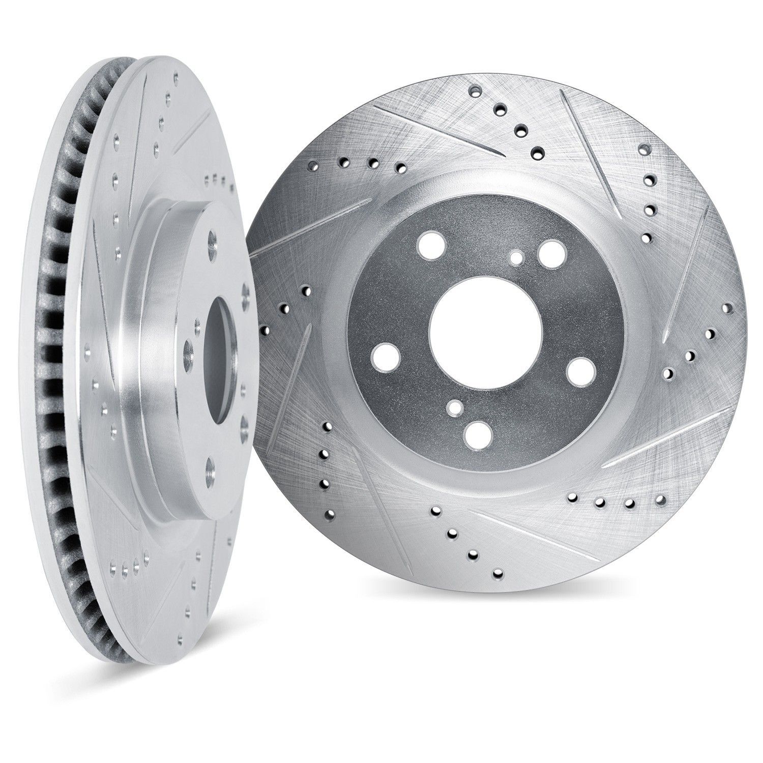 Dynamic Friction 7002-54016 DFC Brake Rotors - Drilled & Slotted ...