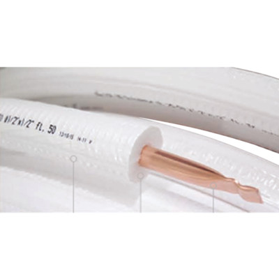 25 Ft. Line Set Non Flared 1/2" Insulation 1/4" Liquid Line 3/8 ...