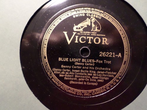 VICTOR 78 RECORD 26221/BENNY CARTER/BLUE LIGHT BLUES/I'M COMING VIRGINIA/EX | eBay