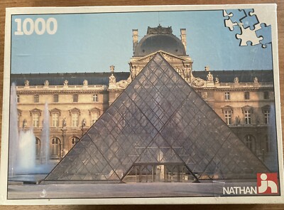 Louvre Pyramid Puzzle, Nathan 1000 Piece Puzzle 94250, New Sealed, VTG ...