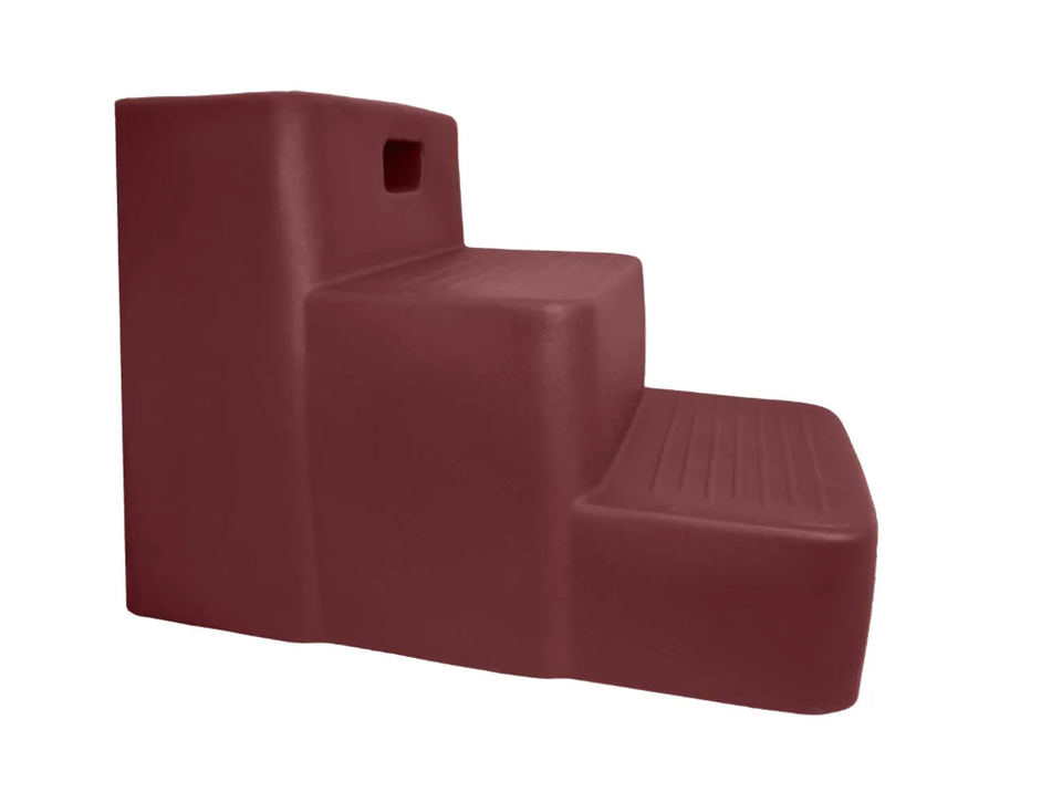 Horsemens Pride 3-Step Mounting Block Burgundy Equestrian Step Stool ...