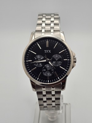 TFX By BULOVA Mens Silver-Tone Multifunction Analog Bracelet Watch ...