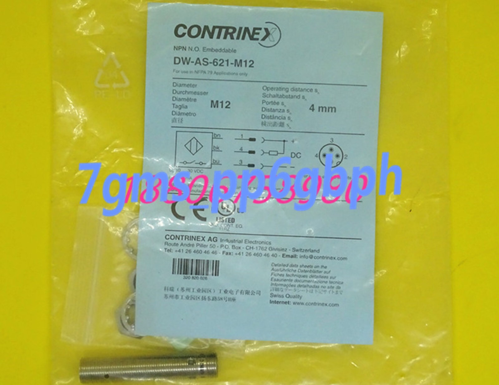 1 PCS NEW IN BOX Contrinex Proximity Switch DW-AS-621-M12 | eBay