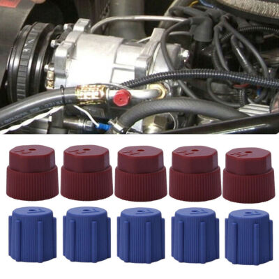 Car Air Conditioning Service A/C System Charging Port Caps For R134a ...