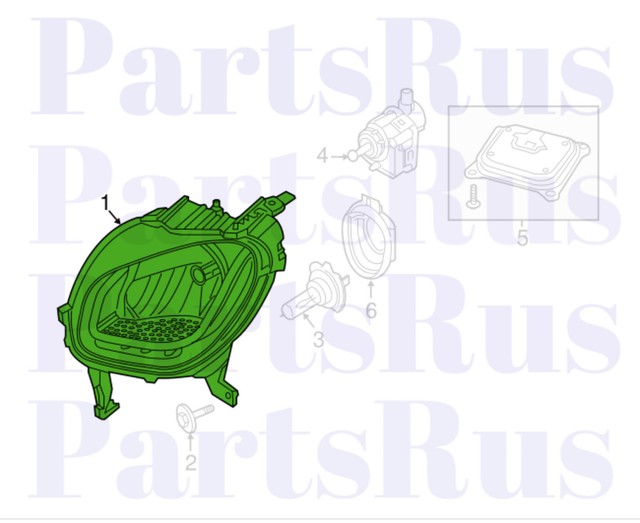 Genuine Smart FORTWO Headlamp Assembly Unit Left 4539066201 for sale ...