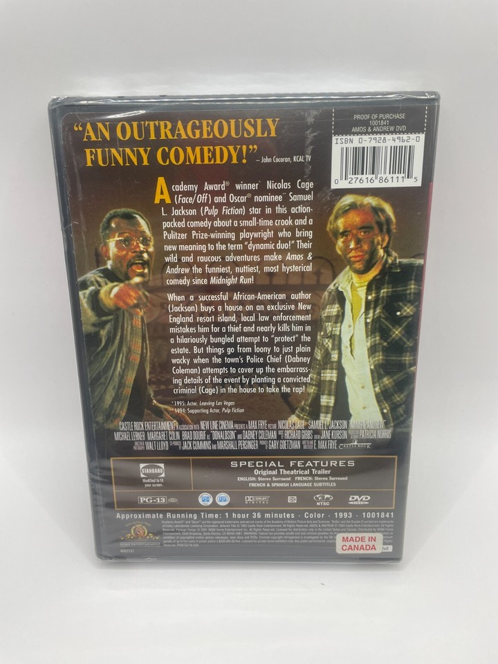 Amos & Andrew, with Nicolas Cage, Samuel L. Jackson and Dabney Coleman ...