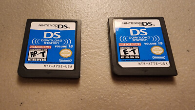 Nintendo DS Download Station Volume 18 and 19, See Description | eBay