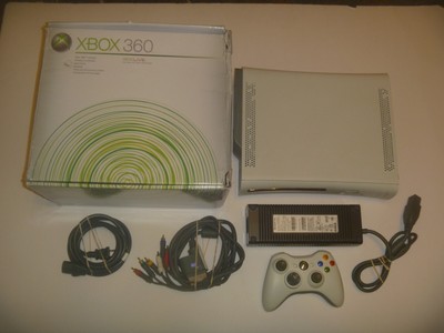 Microsoft Xbox 360 Pro 20GB System Console White In Original Box Good ...
