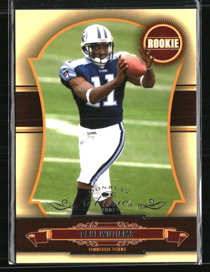 2007 Donruss Classics - Rookie Paul Williams #187 /1499 (RC) for sale ...