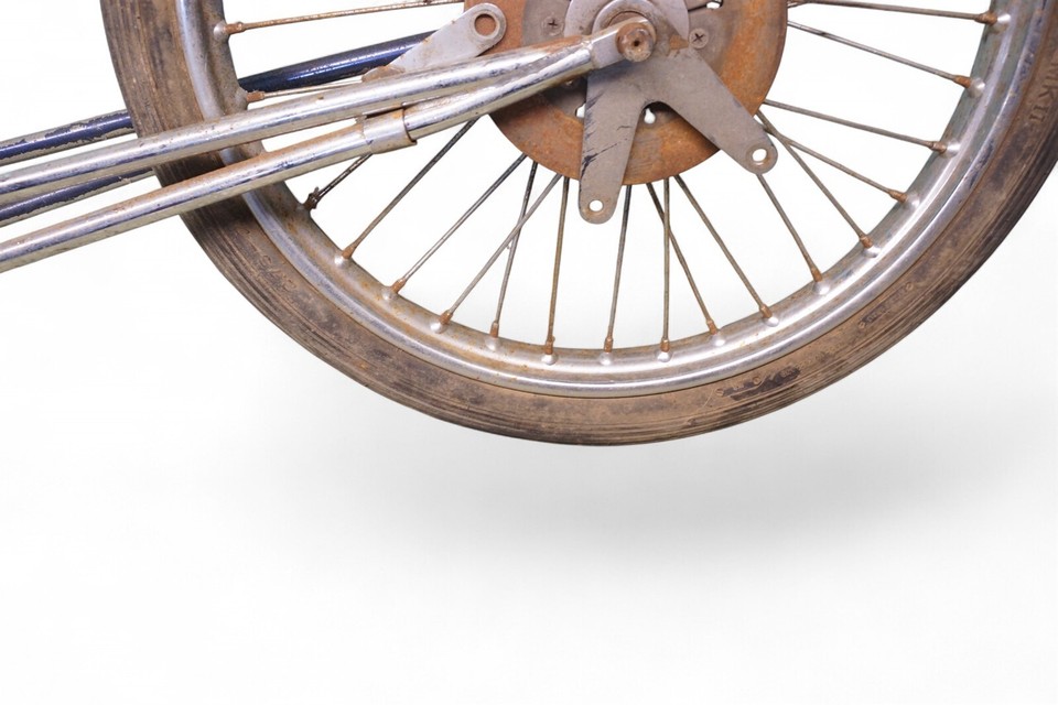 Chrome Chopper Front End Harley Springer Motorcycle Forks Wheel Disc ...