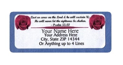 Beautiful Bible Verse Design6-Personalized Address Labels 30PCS FREE US ...