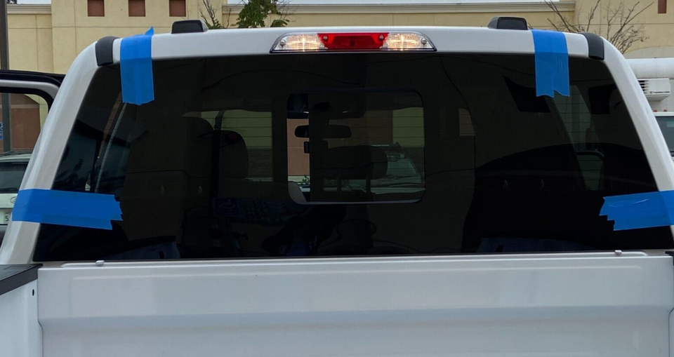 Fits 2017-2024 Ford F250 F350 F450 F550 Rear Glass Manual Sliding ...