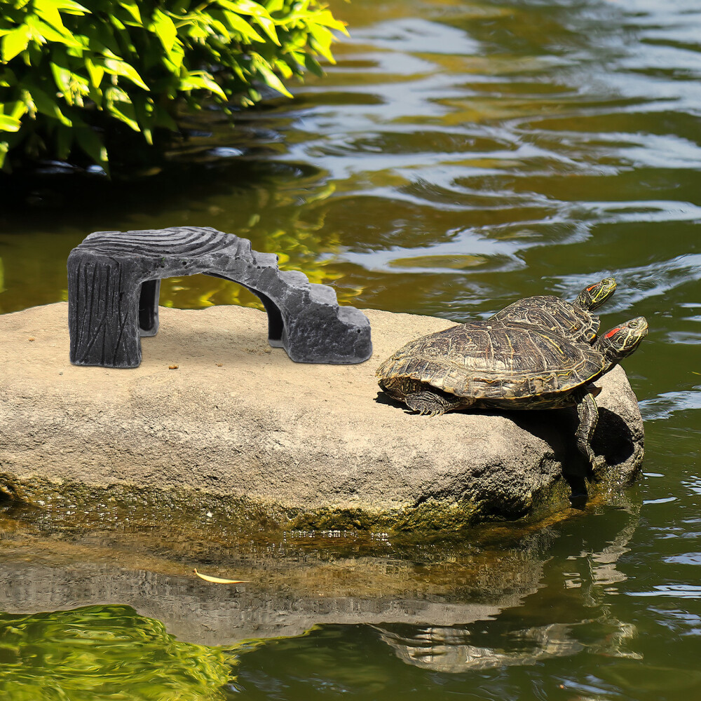 Turtle Tank Basking Platform Terrace Reptile Climbing Cave Spot Ebay