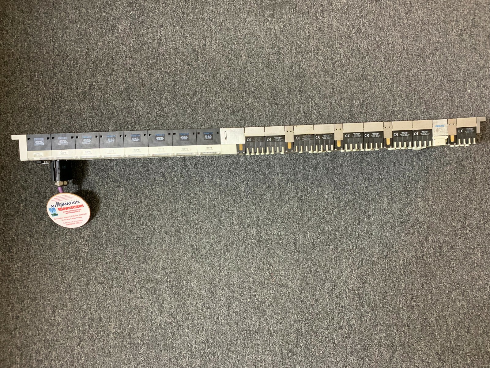 FESTO VALVE BANK ASSY CPX-AB-8-M8 533342 533347 533343 VMPA1-FB-EMG-8 ...