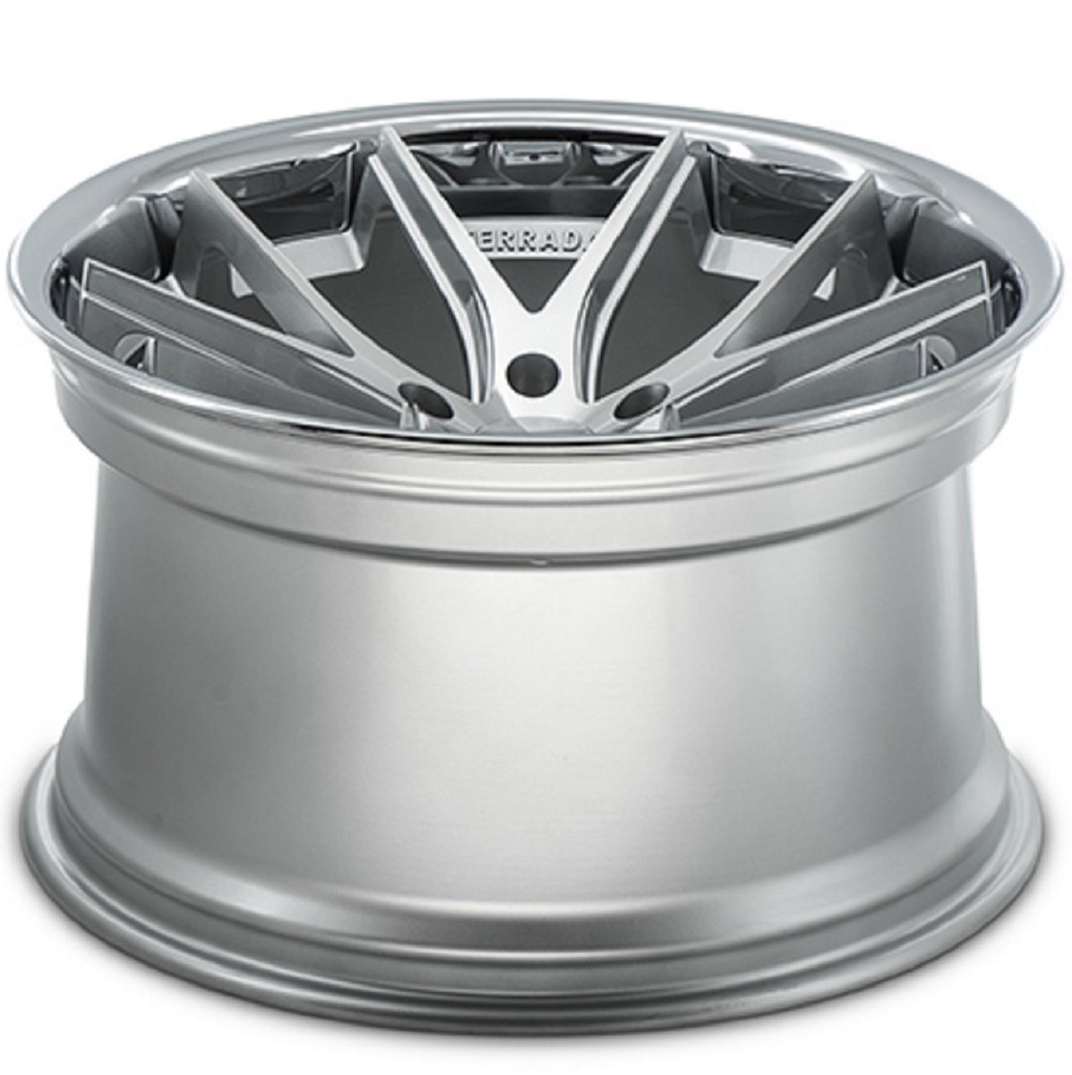 20" STAGGERED FERRADA FR2 20x9 20x11.5 SILVER w/CHROME LIP CONCAVE ...