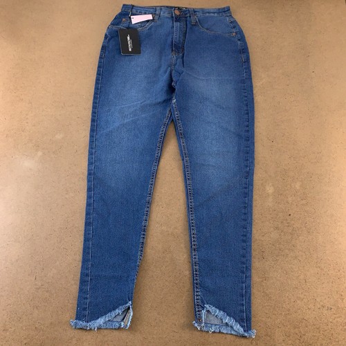 Pretty Little Thing Women's US 8 Medium Wash High Waisted Shape Skinny ...