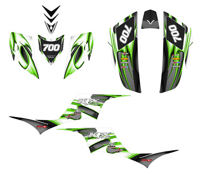 Kawasaki KFX 700 Graphics Decal kit 24 mil thick racing vinyl #1500 ...
