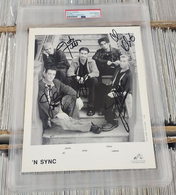 NSYNC Signed Autographed 8x10 Photo Vintage PSA SLABBED Coa Timberlake ...