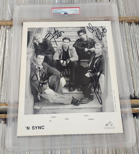 NSYNC Signed Autographed 8x10 Photo Vintage PSA SLABBED Coa Timberlake ...
