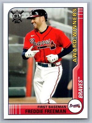 2021 Topps Big League #285 Freddie Freeman Players Choice Player of the ...