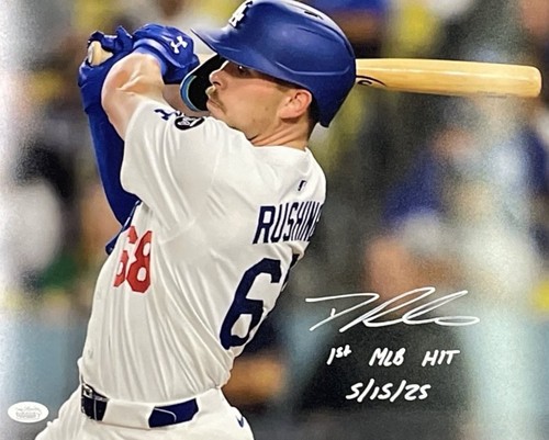 Dalton Rushing Signed Autographed 11x14 Photo "1st MLB Hit 5/15/25 ...