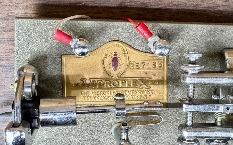 Vintage 1979 Vibroplex Telegraph Key Original Standard SN#387185 w/ Plug & Box | eBay