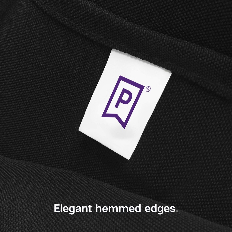 Rectangle Tablecloth - 70 x 120 Inch Black Table Cloth for 6 or 8 Foot ...