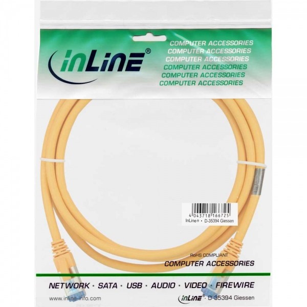 InLine 4043718088874 networking cable Yellow 2 m Cat6a S/FTP (S-STP) | eBay