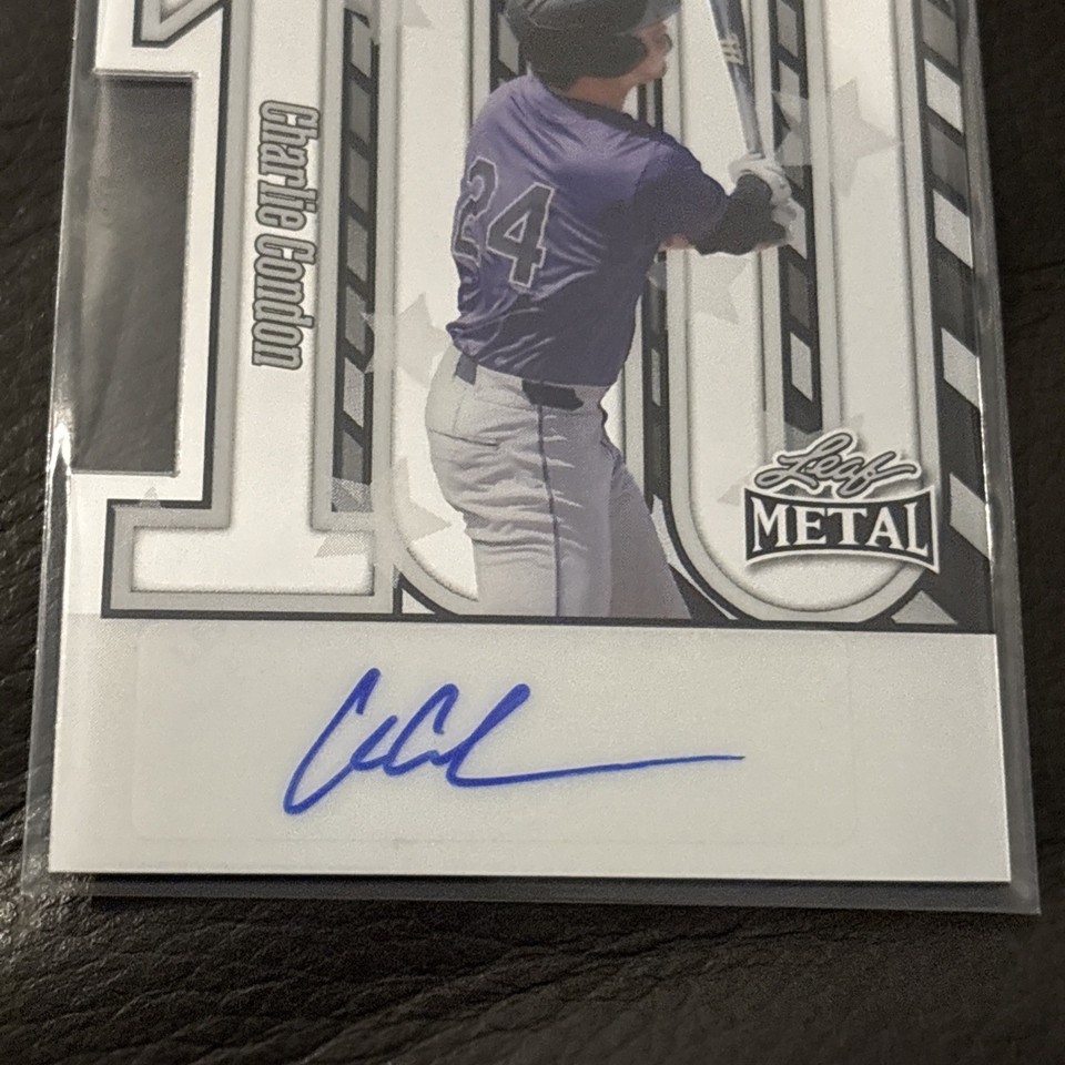 2025 Leaf Metal Top 100 Silver Lite Brite #29/49 Charlie Condon #T-CC2 ...