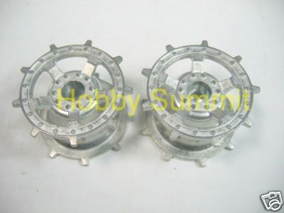 1/16 R/C KING TIGER Tank METAL SPROCKETS Set re Tamiya Full-Option Kit ...