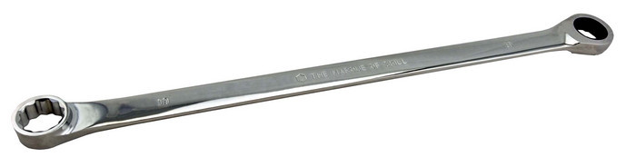 BRITOOL HALLMARK RRXL10 EXTRA LONG FLAT RING SPANNER WITH RATCHET RING ...
