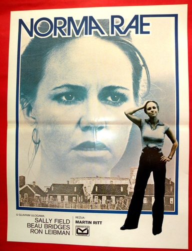 NORMA RAE 1980 SALLY FIELD BEAU BRIDGES RON LEIBMAN RARE EXYU MOVIE ...
