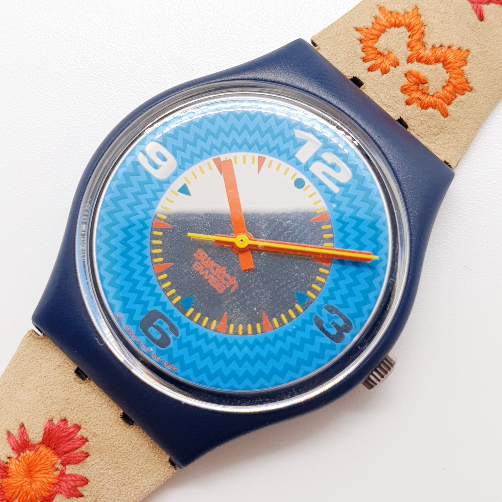 1992 Blue Dial Swiss Made Swatch Quartz Watch for Men… - Gem